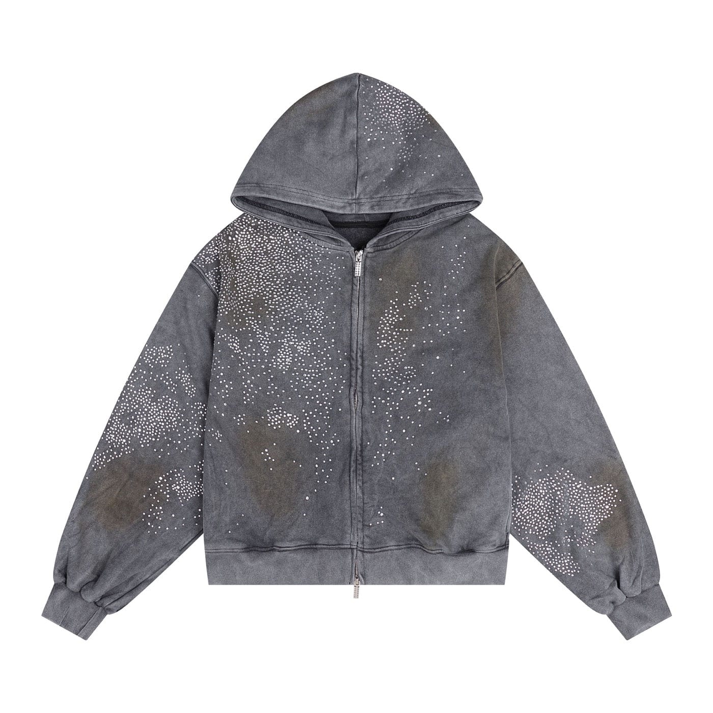 DND4DES "Diamond Distress" Zip-Up Hoodie