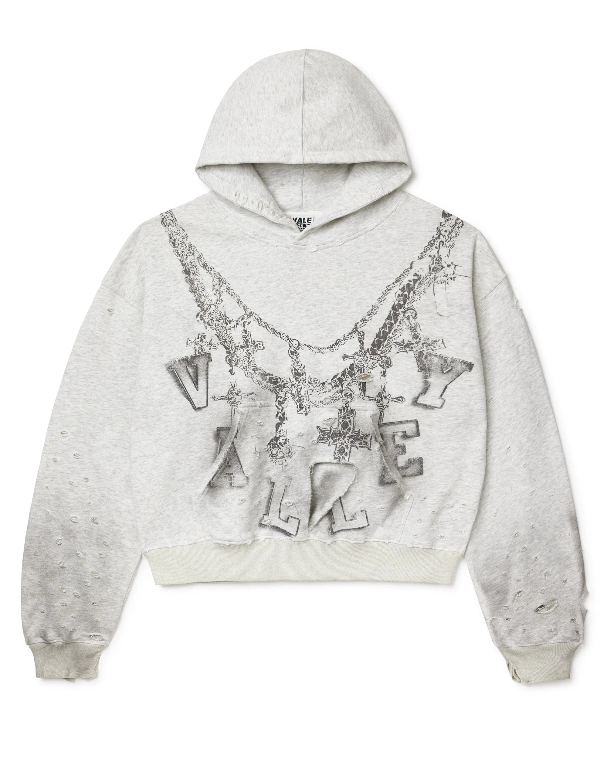 Vale "Big Chain" Grey Pullover Hoodie