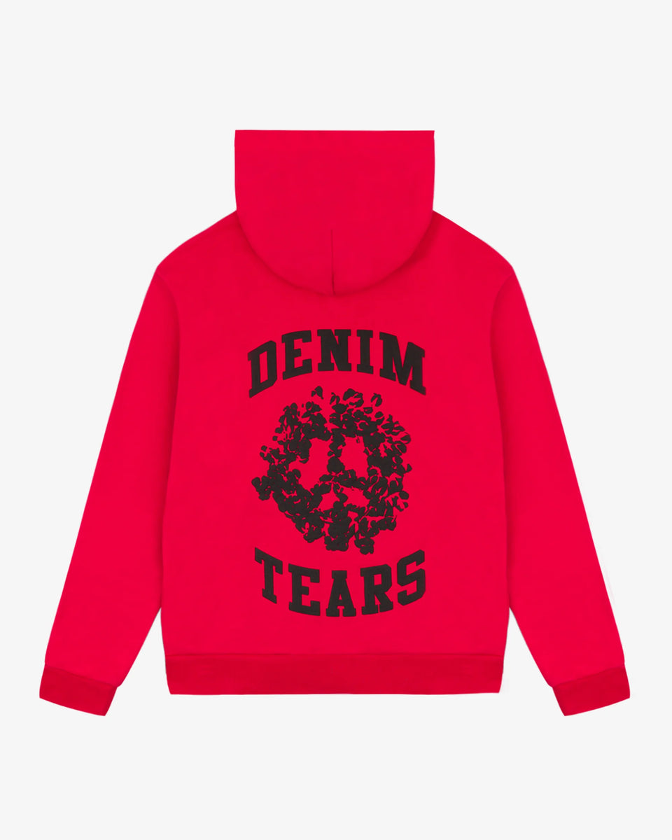 Denim Tears University Red Zip-Up Hoodie – StealthNY