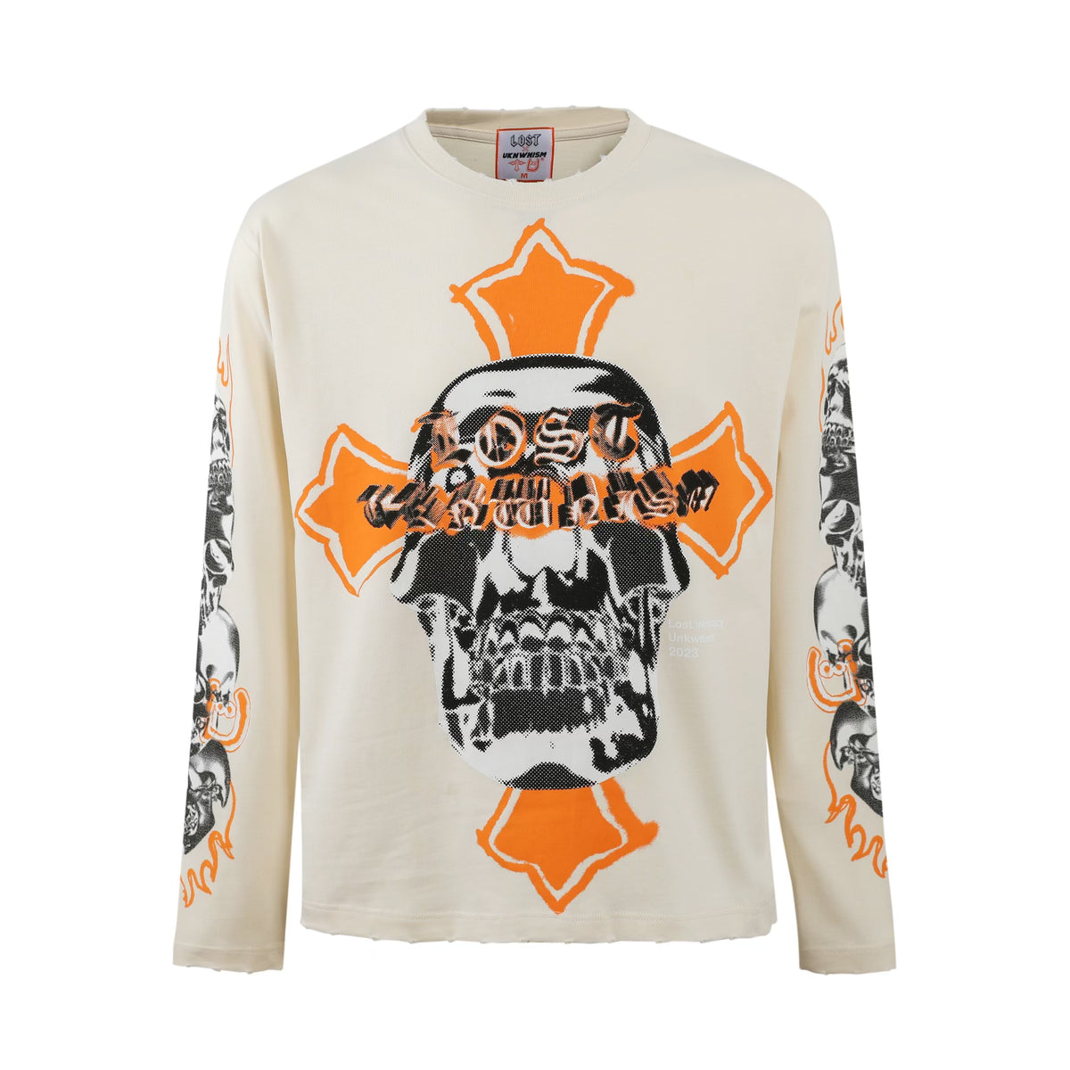 Lost Intricacy x UNKWNism Cream/Orange Long Sleeve – StealthNY