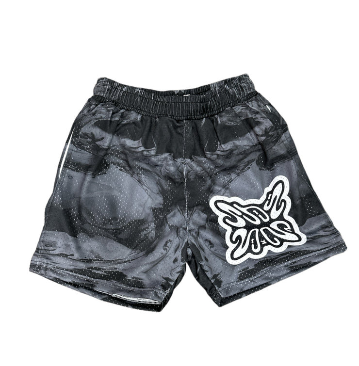 SB Studios Stain Bandz Black/White Mesh Shorts – StealthNY